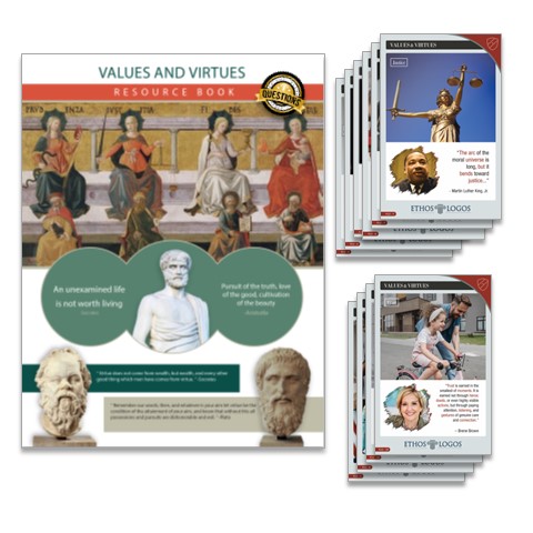Ethics (Values and Virtues) Lesson Cards and Workbook Kit - Ethos Logos